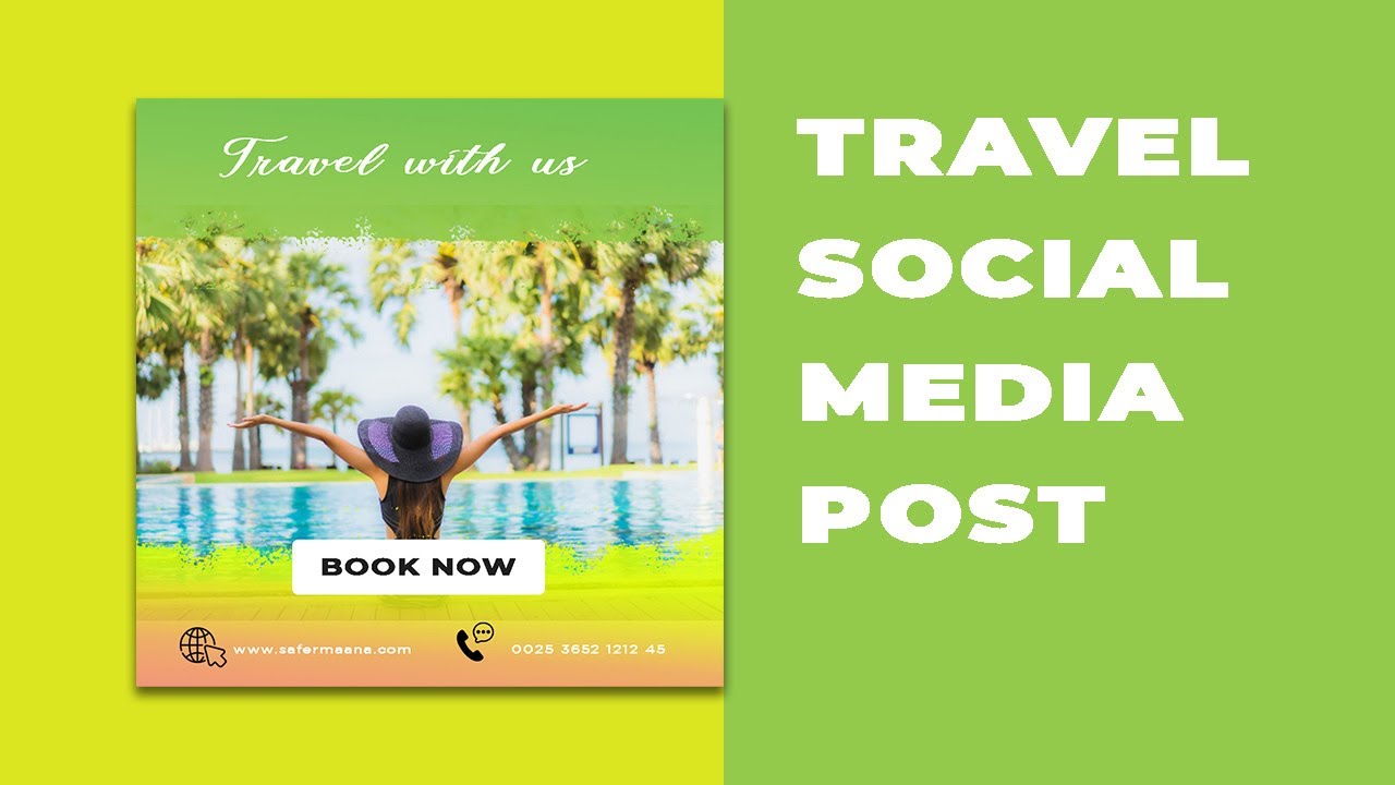 Travel Post design for Social media - YouTube
