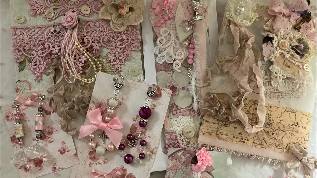 Fabric Tags And Goodies For Edith - YouTube