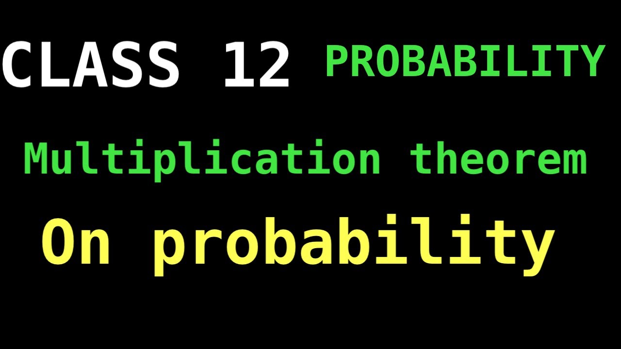 RD SHARMA CHAPTER 30 MULTIPLICATION THEOREM ON PROBABILITY AND ...