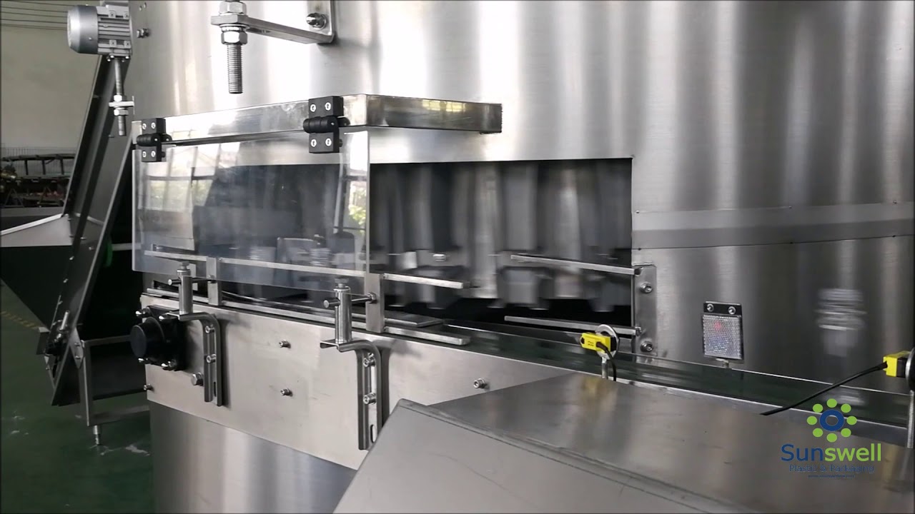 Cold chain juice square bottle filling line - YouTube