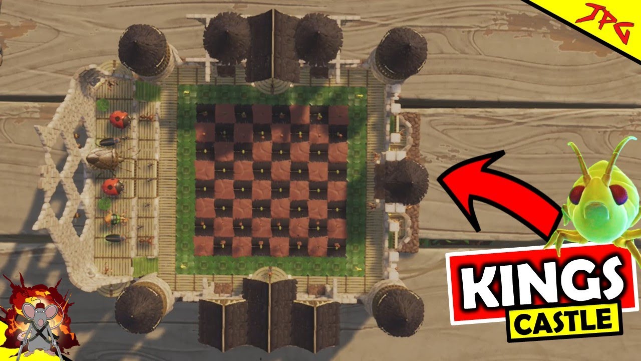 I Built This Huge Chess Board Castle In GROUNDED! #worldchessday - YouTube