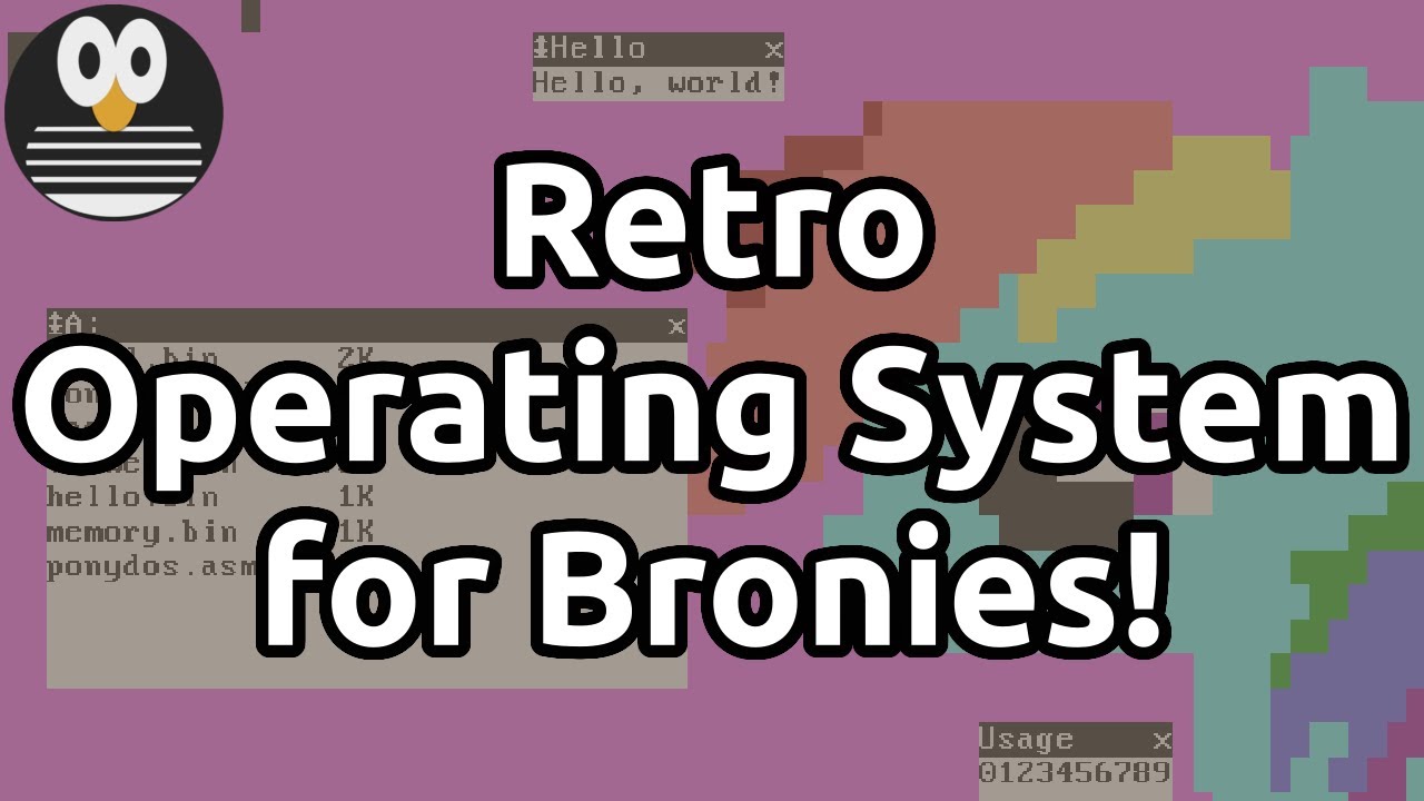 PonyDOS Review - A Retro Operating System for Bronies! - YouTube