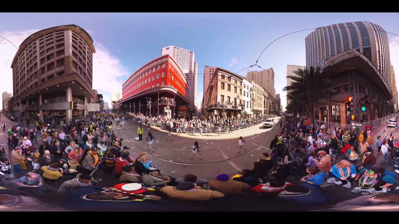 Krewe of Iris Parade New Orleans 2016 (360 Video) - YouTube