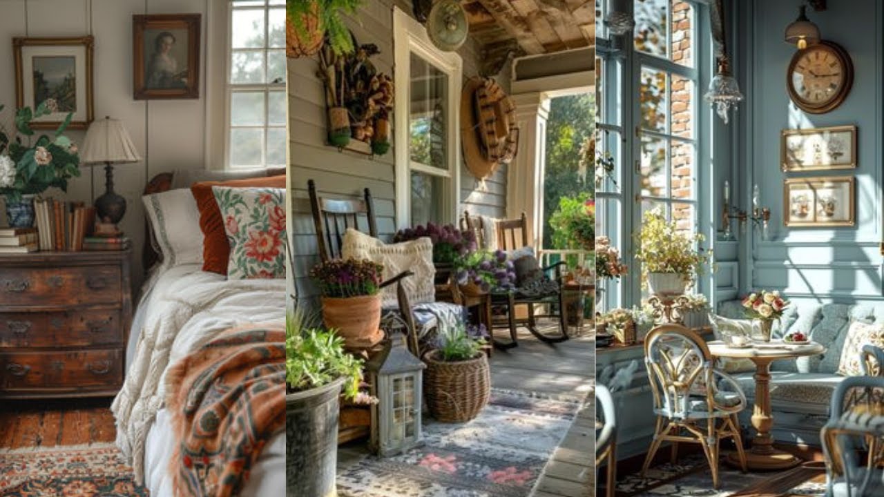 vintage rustic charm : english cottage interior decor ideas. - YouTube