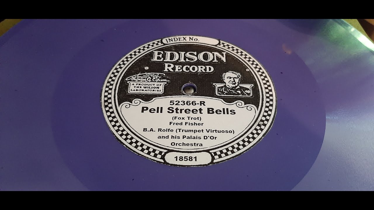 "Pell Street Bells" by R.A. Rolfe and his Palais D'or Orchestra ...