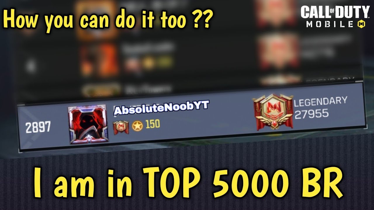 HOW TO REACH TOP 5000 BR ??? - Season 2 Ranked Call of Duty Mobile ...