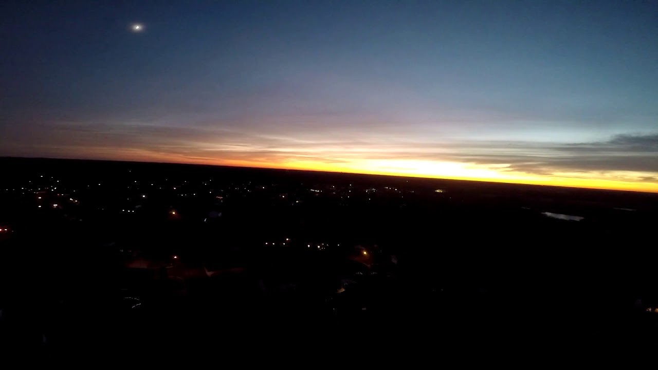 The Fading Sun and the Rising Crescent Moon! Take Just a Moment: Clip ...