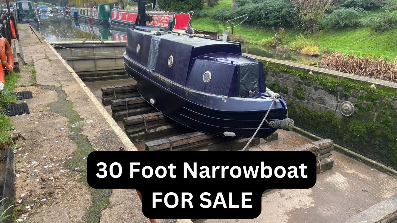30 ft Narrowboat For Sale - YouTube