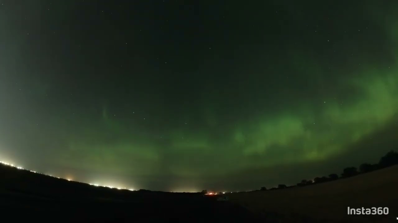 Aurora, Northern light, by Insta 360 one RS - YouTube