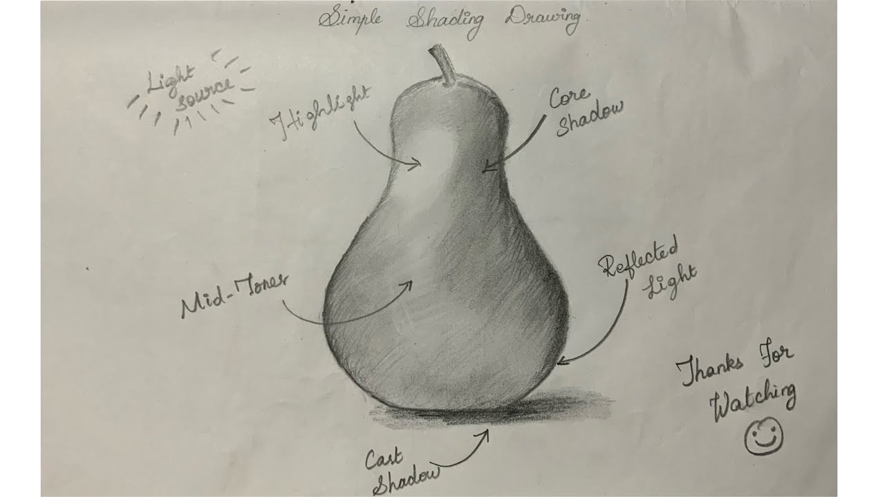 Easy Pencil Shading Drawings For Kids