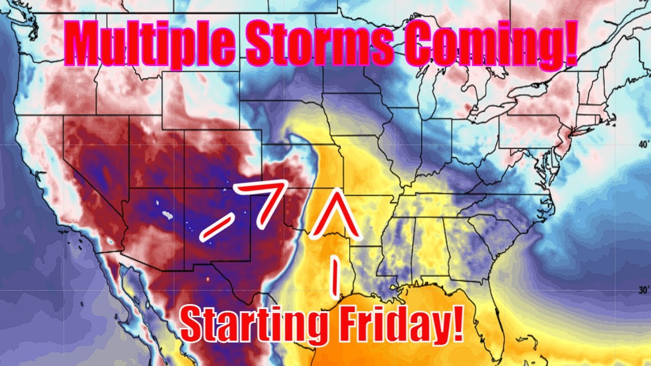 Multiple Storms Coming Bringing Severe Weather - The WeatherMan Plus ...
