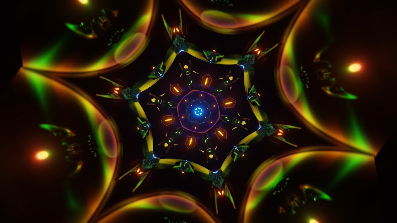 4K Video | Beautiful Pulsating Colorful Trippy Pattern Animation | No ...
