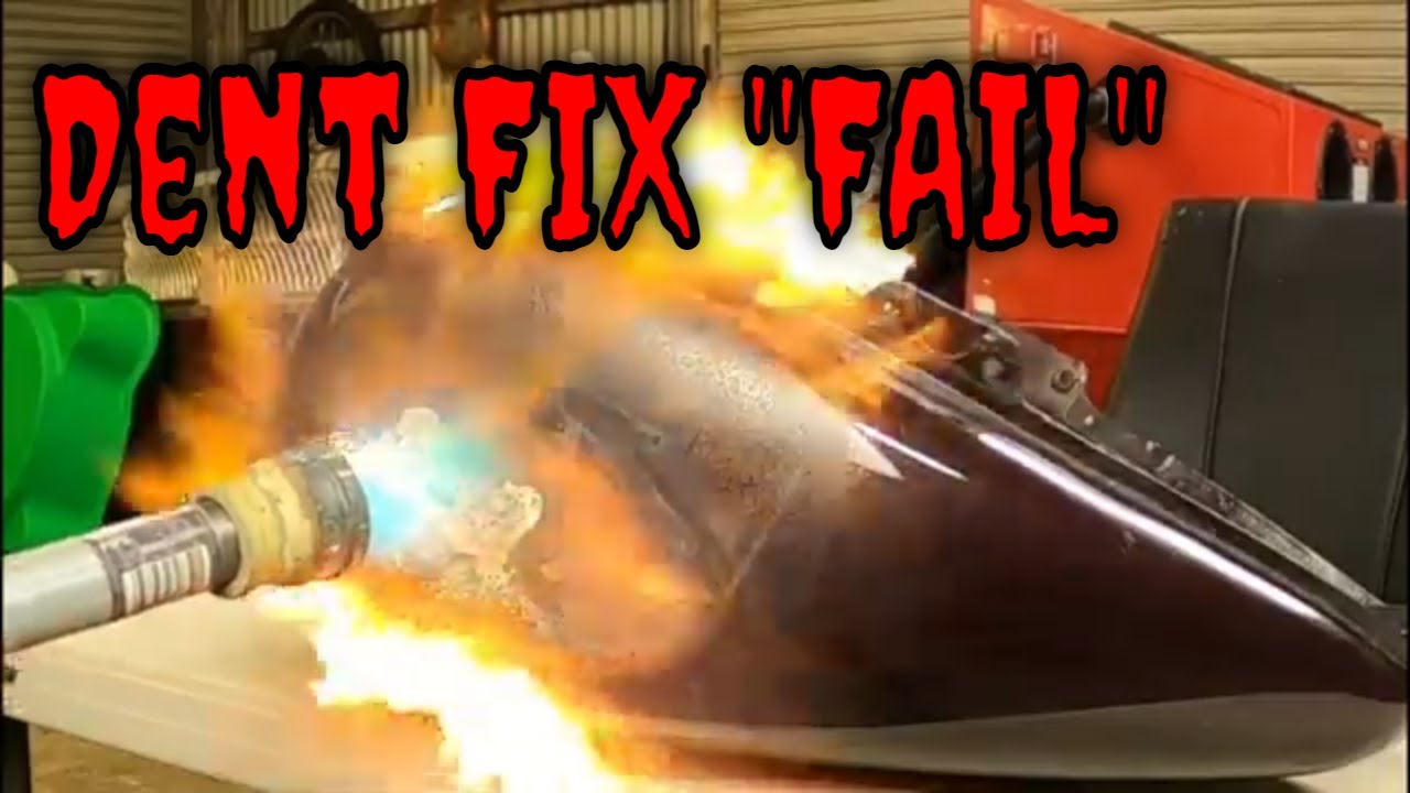 Gas Tank Dent Removal FAIL - YouTube
