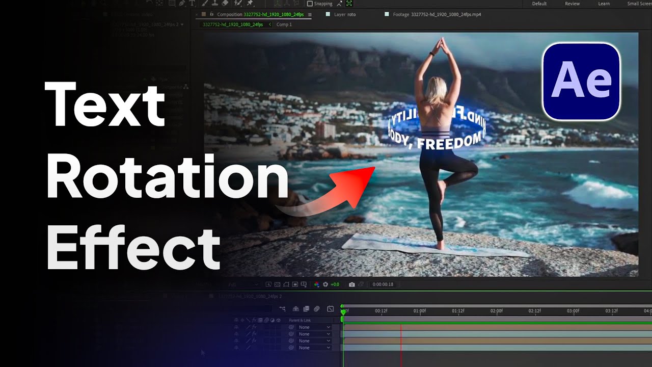 Text Rotation Effect | After Effects Tutorial 2025 - YouTube
