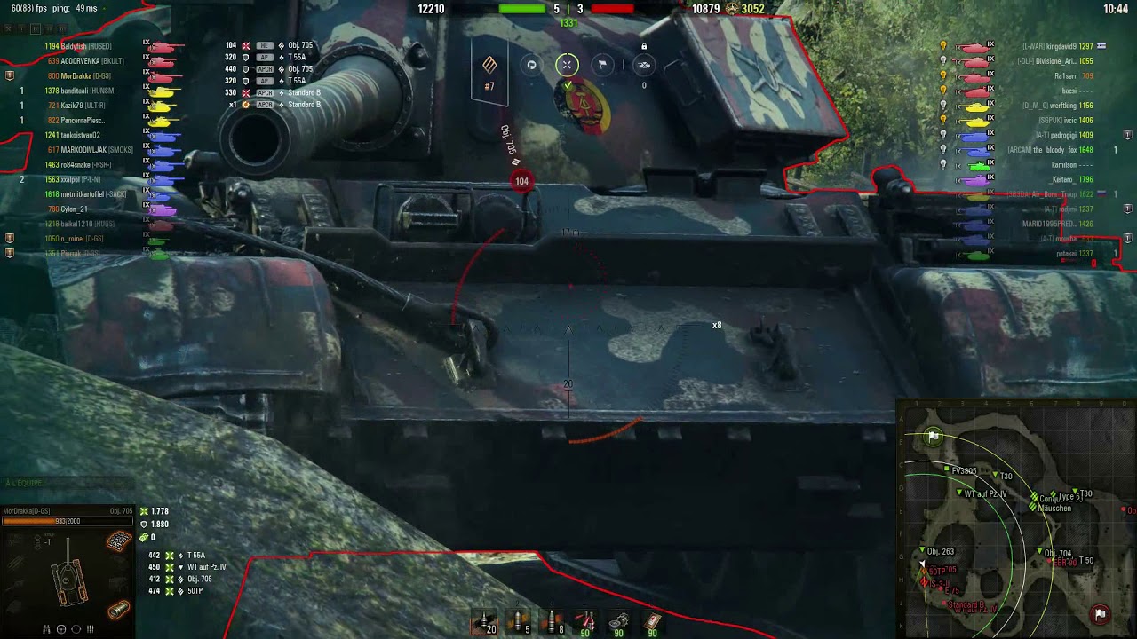 WoT - Obj 705 - 3,7K damage - "Vous ne passerez pas !" - YouTube