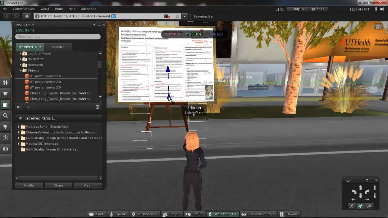 Preparing a Poster in Second Life - YouTube