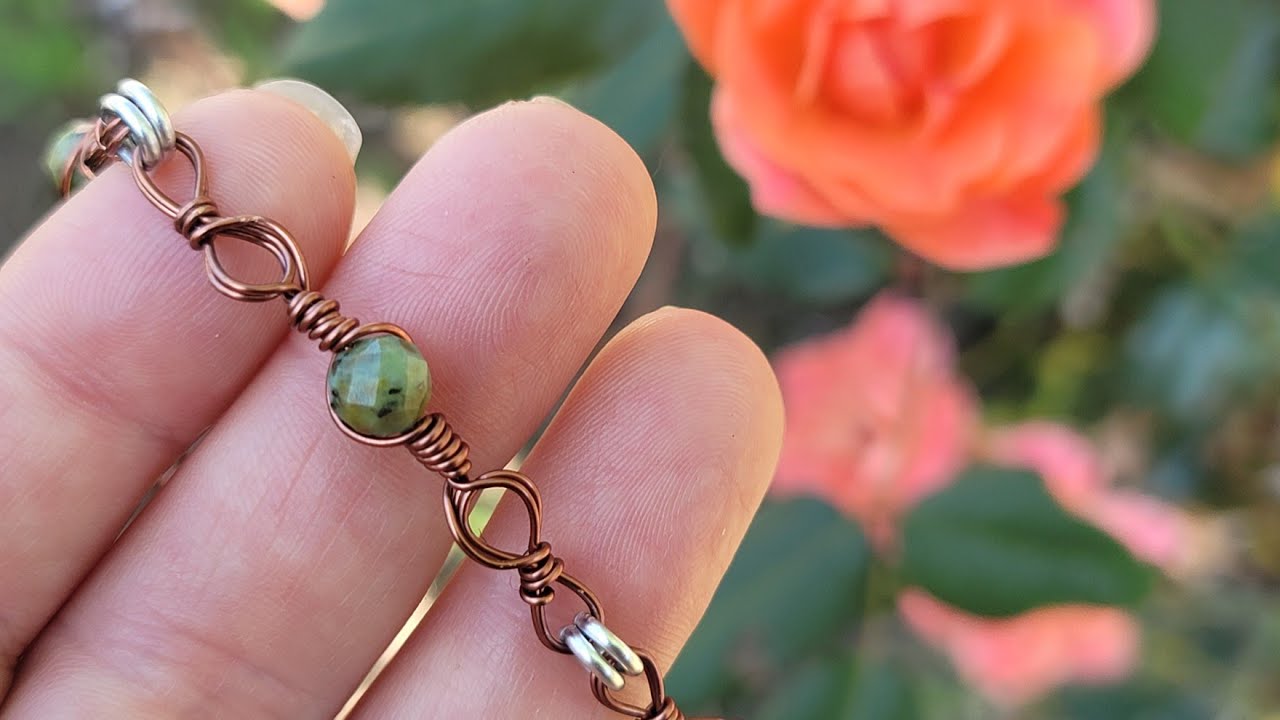 Fancy Wrapped Bead Link Tutorial - YouTube