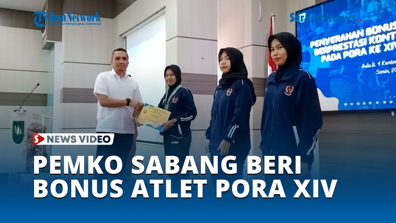 Pemko Sabang Beri Bonus Kepada Atlet PORA XIV Pidie - YouTube