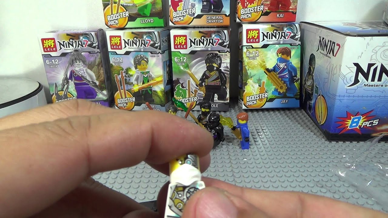 lele 닌자고 쟌 얼음의 닌자 레고 짝퉁 ninja 7 Zane 미니피규어 조립기 - YouTube
