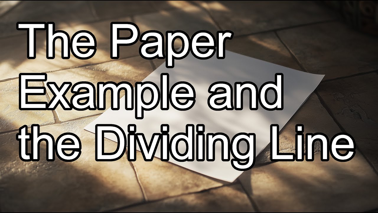 The Paper Example and the Dividing Line - YouTube