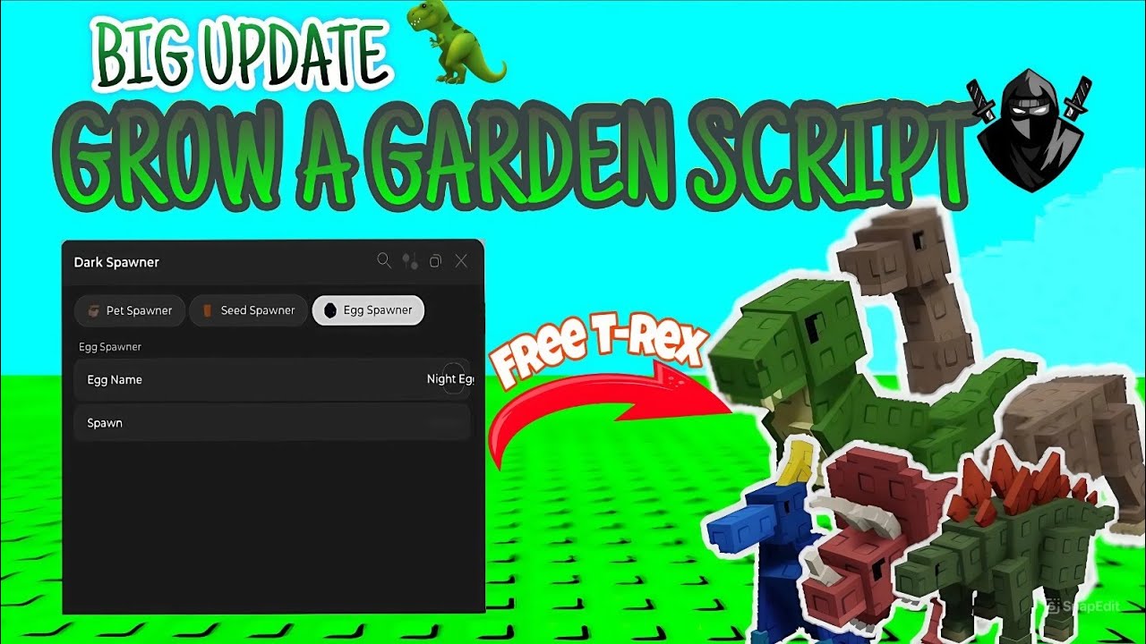 [🦖] BEST Grow a Garden Script GUI |. ALEXHUB. | KEYLESS - YouTube