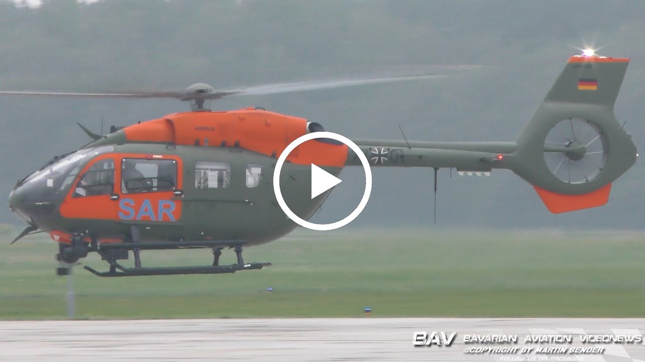 Airbus Helicopters H145M - German Army 77+01 - takeoff at Nordholz ...