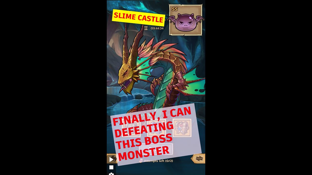Finally, defeating this boss (beginner player) - Slime Castle - YouTube