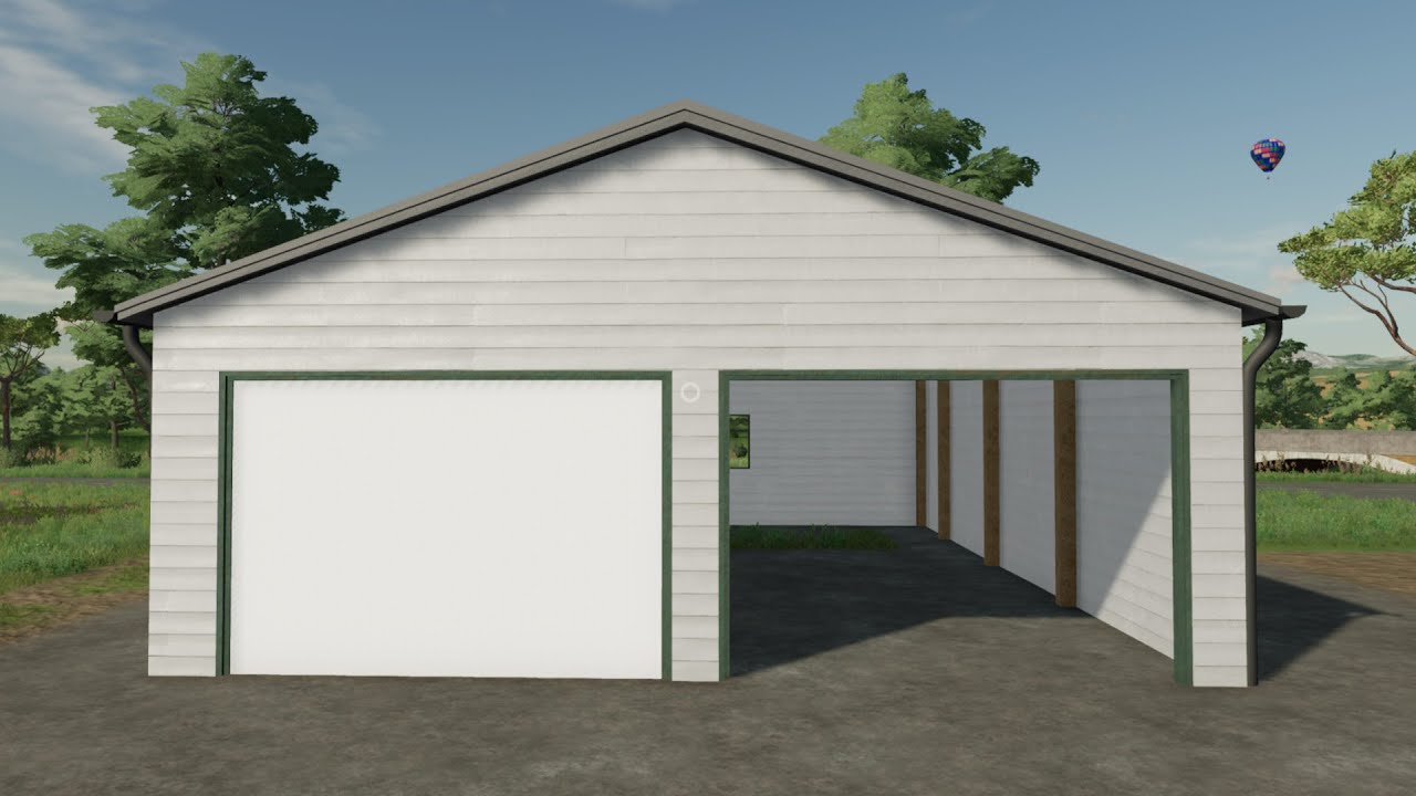 Small White Garage for two vehicles - Farming Simulator 2022 [FS 22 LS ...