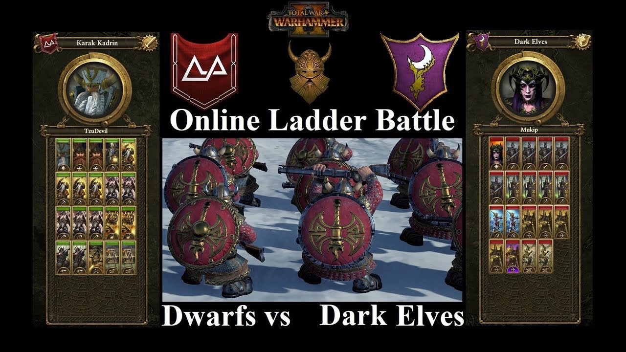 Dwarfs vs Dark Elves - Online Ladder Battle - YouTube
