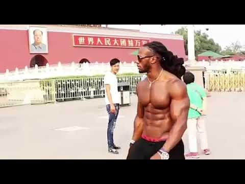 bodybuilder walking on street - YouTube