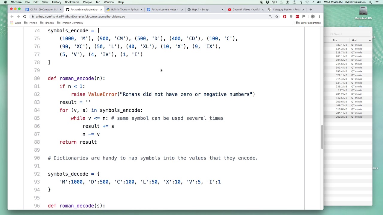 Python 5-3: A Handful Of Symbolism - Youtube