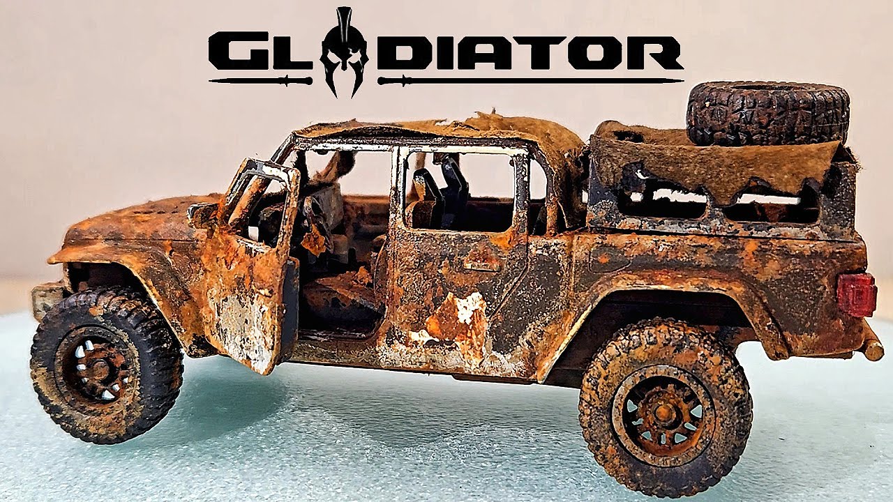 Abandoned Jeep GLADIATOR The Desert Beast / Restoration Damaged Jeep ...