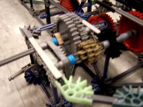 knex roller coaster drill launch - YouTube
