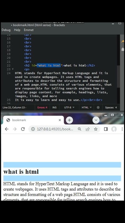 HTML series part:-6 Bookmark - YouTube