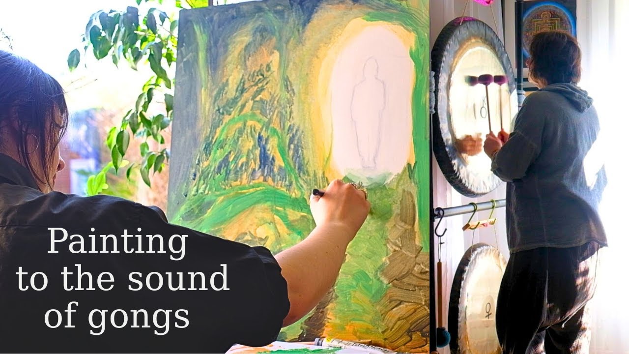 Painting to the Sound of Gongs – A Meditative Art & Sound Experience ...