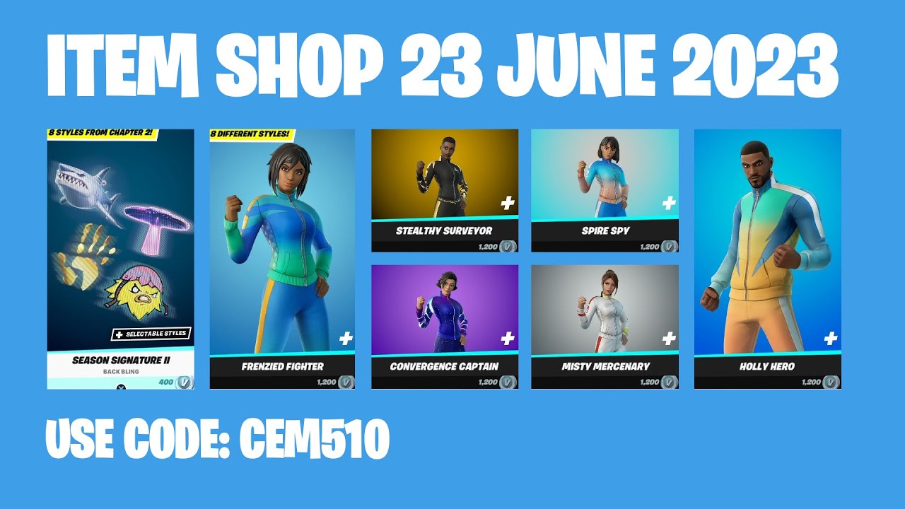Fortnite Item Shop 23 June 2023 - YouTube