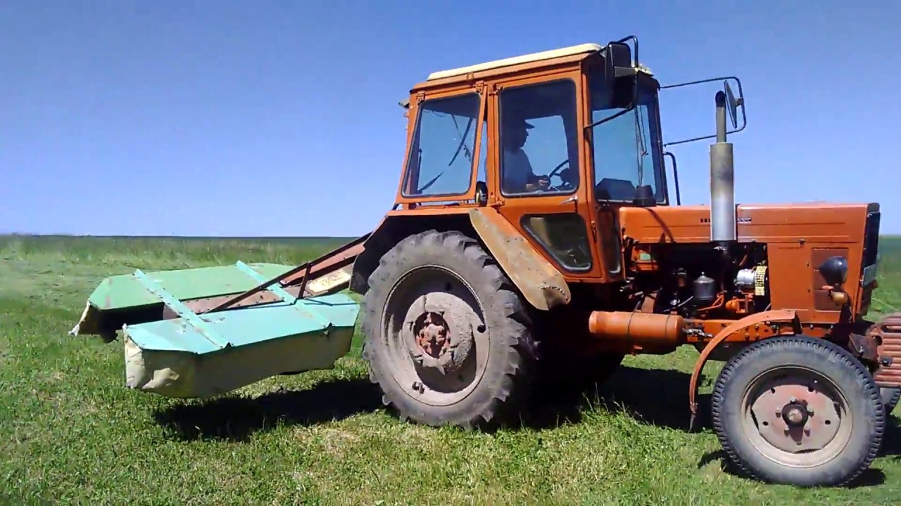 Belarus MTS 570 + Deutz Rotationsmähwerk, Grasmahd 2017 - YouTube