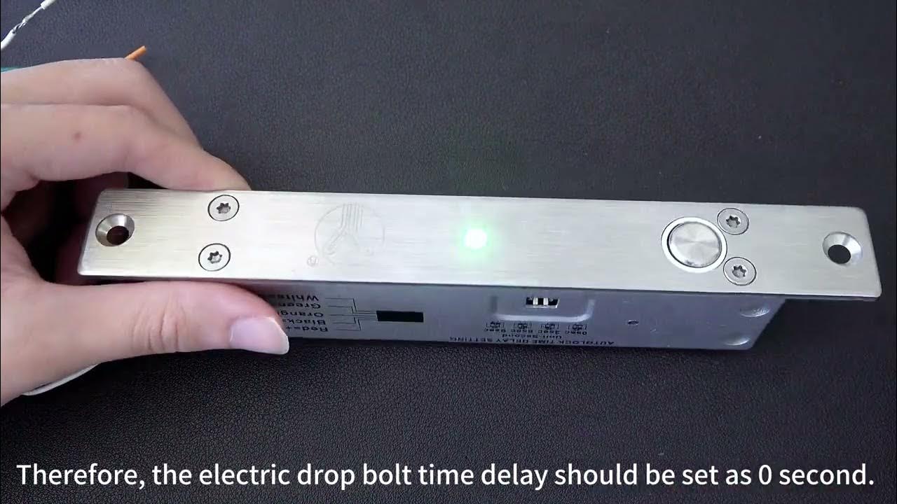 YLI Electronic Electric drop bolt with time delay design - YouTube