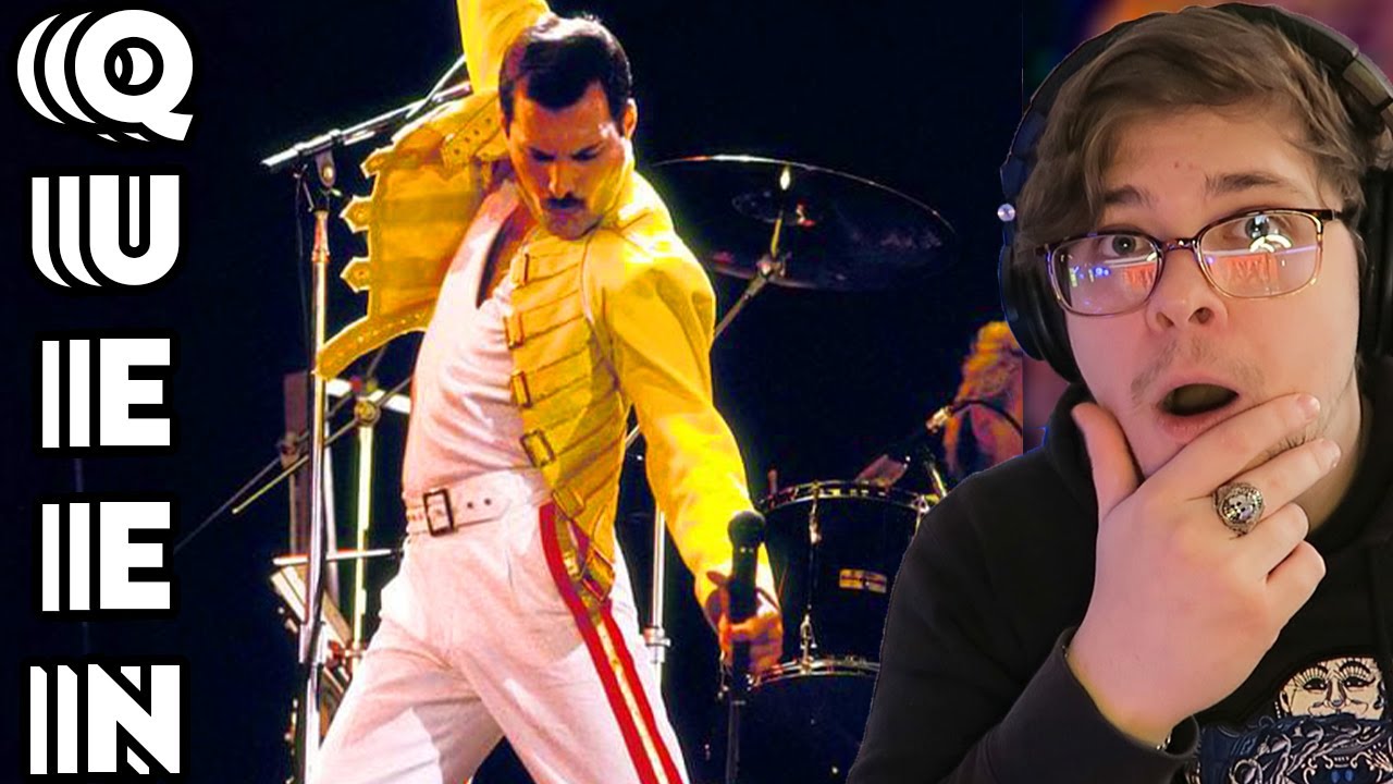 Musician Discovers Queen - Under pressure (Live at Wembley) 1985 - YouTube