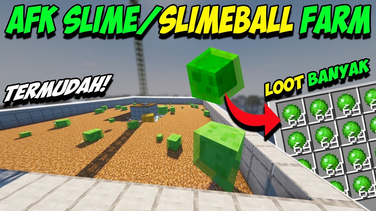 Cara Membuat Slime Farm - Minecraft (Java Edition) - YouTube