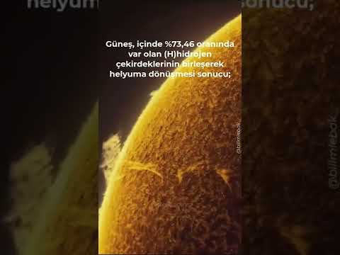 Güneş'in yakıtı!