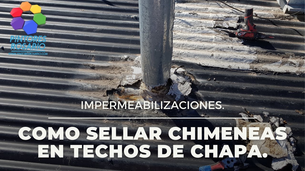 Como SELLAR Chimeneas en [Techos de Chapa]. - YouTube