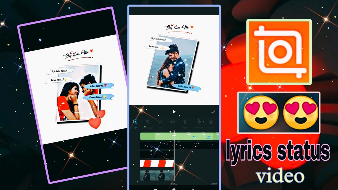 New Style Viral Lyrics Status Video Editing in Inshot | New Lofi Remix Lyrics Status video ...