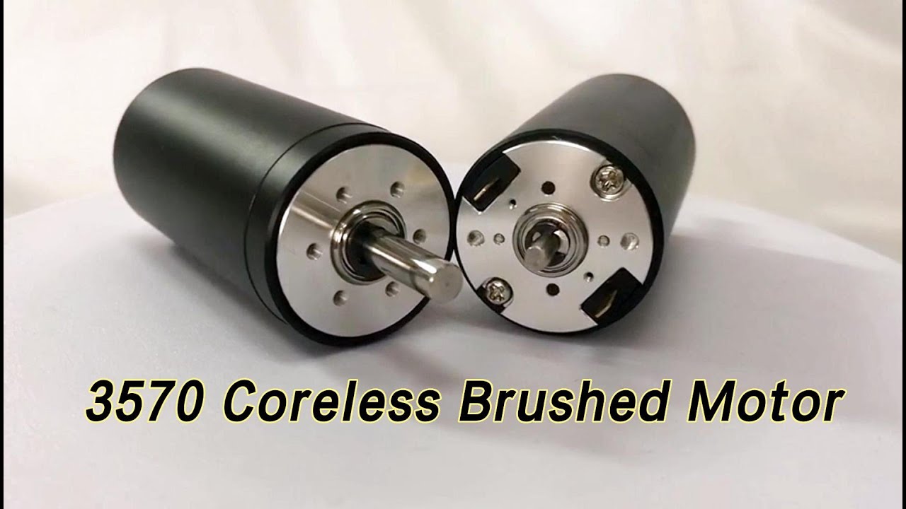 3570 Coreless Brushed Motor - YouTube