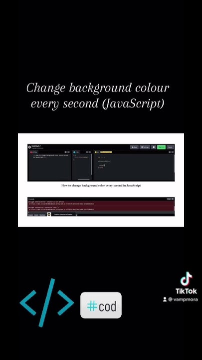 Change background every second Js #bhfyp #cod #web #subscribe #easy #javascript #funny #fun # ...