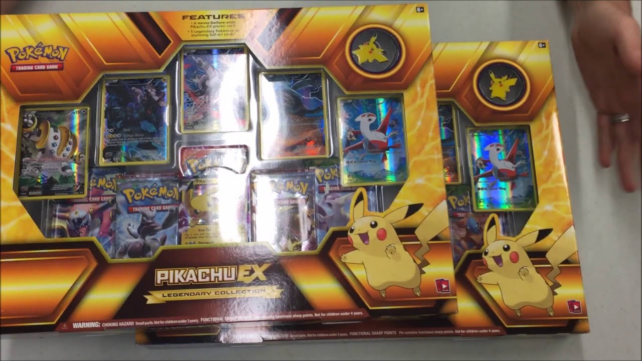 Pokemon TCG Box Opening: Pikachu EX Special Edition Box - YouTube