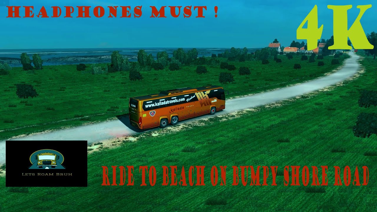 #16 Beach Ride on Bumpy Road | Euro Truck Simulator 2 Bus Mod v1.36 ...