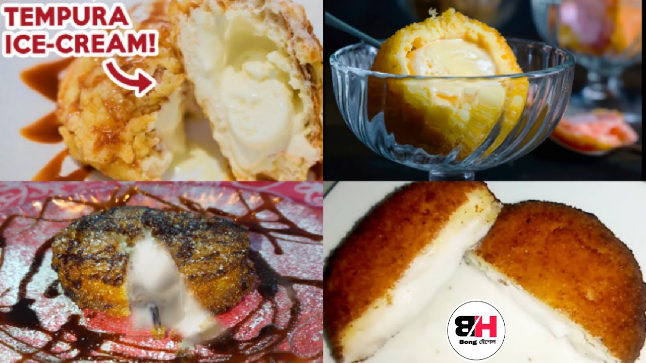 Deep Fried Icecream Recipe | Icecream Pakora | Ice Cream Bhajiya ...