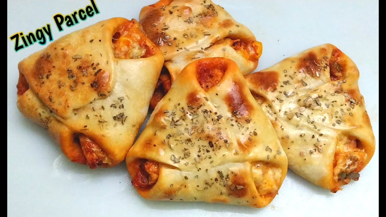 Domino's Style Zingy Parcel Recipe by ( Food With Afiya ) - YouTube