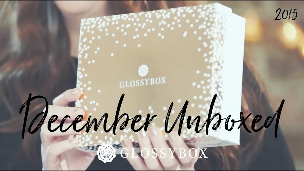 GLOSSYBOX December 2015 Unboxing with Really Ree - YouTube